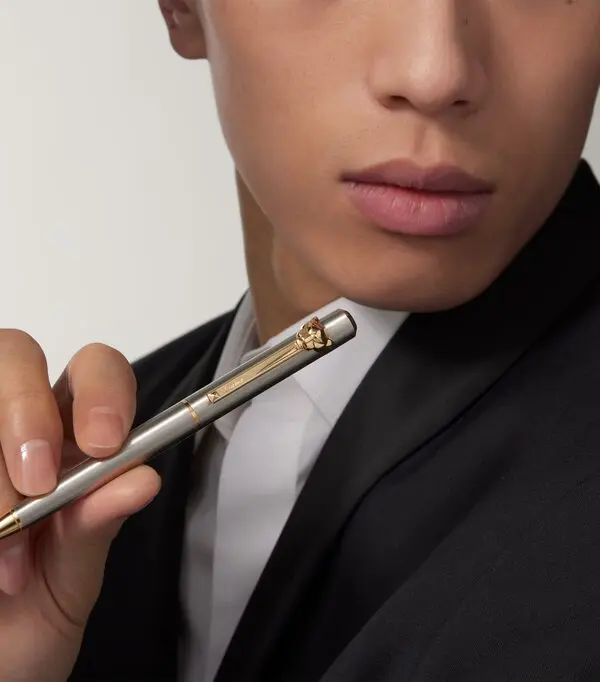 Cartier Small Panthère De Ballpoint Pen - Grey