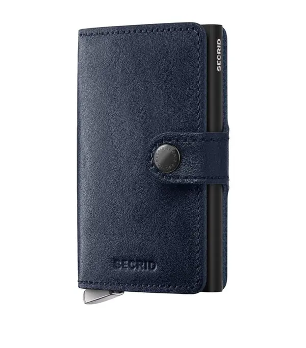 SECRID Basco Leather Miniwallet - Blue
