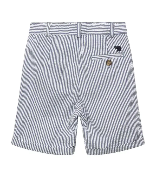 Trotters Striped Cotton Chino Shorts