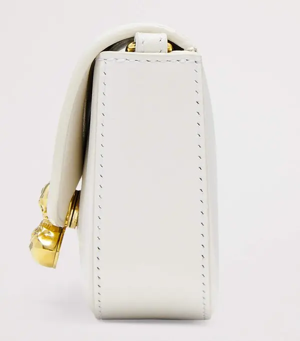 Alexander McQueen Small Skull Flower Cross-body Bag - White