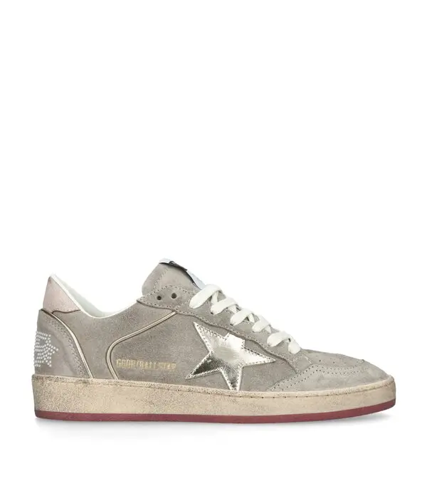 GOLDEN GOOSE Ball Star Suede Sneakers - Brown