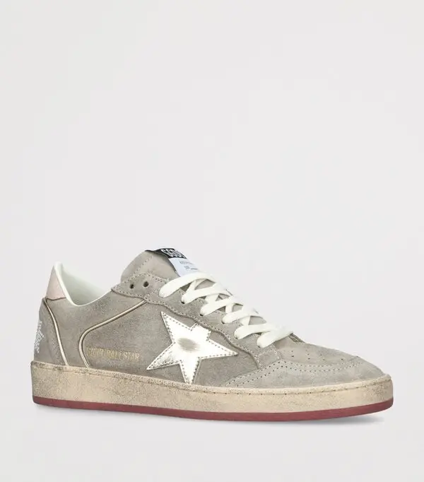 GOLDEN GOOSE Ball Star Suede Sneakers - Brown