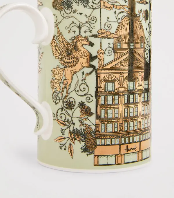 Harrods Knightsbridge Store Mug - Green