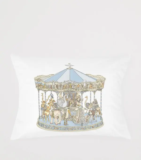 ATELIER CHOUX Cotton-satin Carousel Pillow