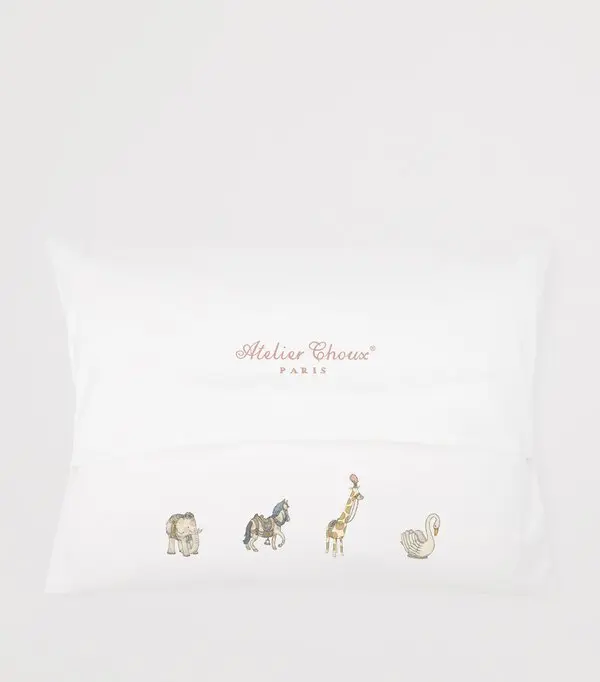 ATELIER CHOUX Cotton-satin Carousel Pillow