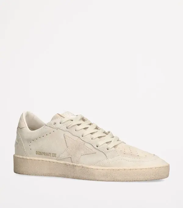 GOLDEN GOOSE Ball Star Suede Sneakers - Beige
