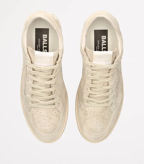 GOLDEN GOOSE Ball Star Suede Sneakers - Beige
