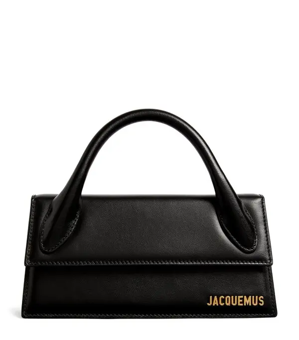 Jacquemus Leather Le Chiquito Long Top-handle Bag - Black