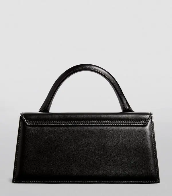 Jacquemus Leather Le Chiquito Long Top-handle Bag - Black