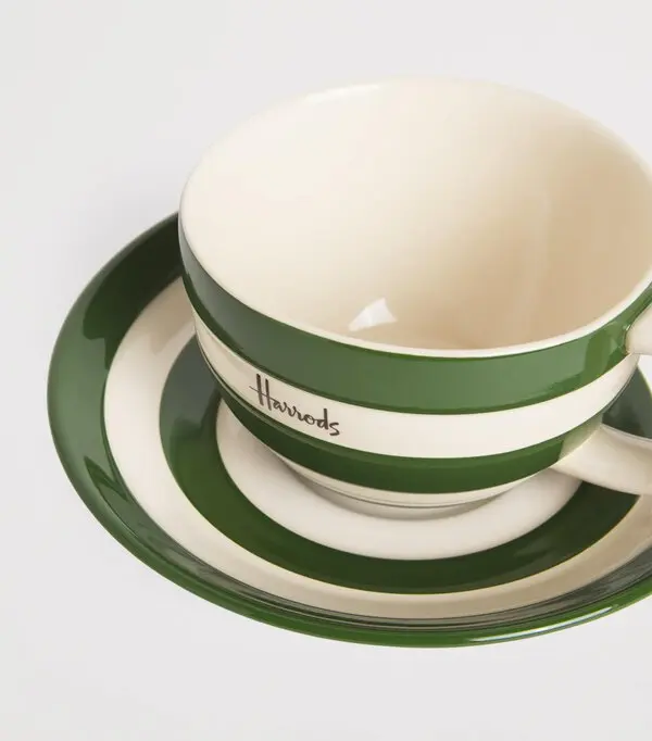 Harrods Cornish Stripe Cup And Saucer Set