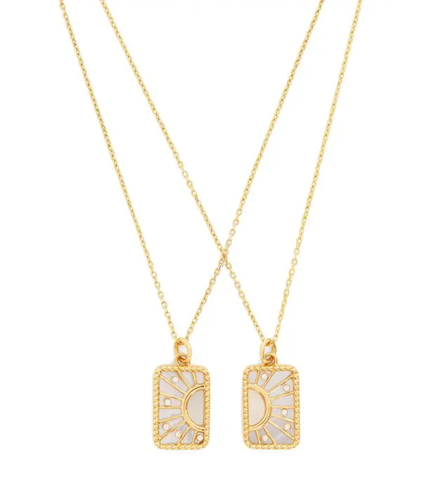 L'ATELIER NAWBAR Yellow Diamond, And Mother-of-pearl Necklace - Gold