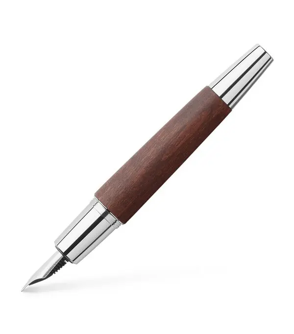 FABER-CASTELL E-motion Pearwood Fountain Pen - Brown