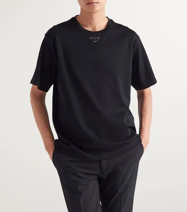 Prada Cotton Triangle T-shirt