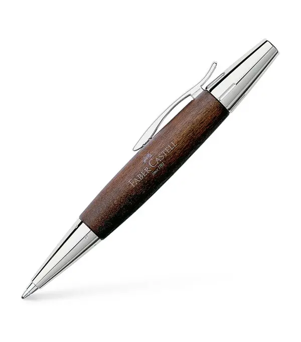 FABER-CASTELL E-motion Pearwood Ballpoint Pen - Brown