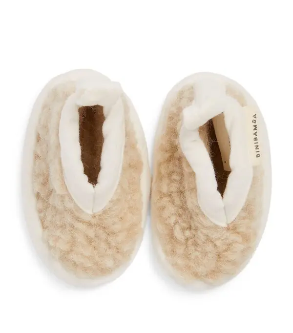 BINIBAMBA Merino Wool Slippers - Beige