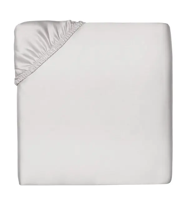 SFERRA Giza 45 Super King Fitted Sheet - Grey