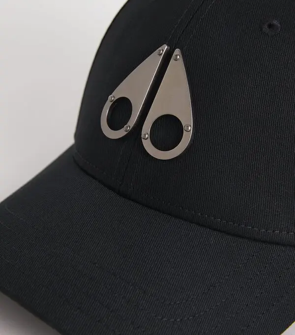 Moose Knuckles Cotton Baseball Cap With Logo
