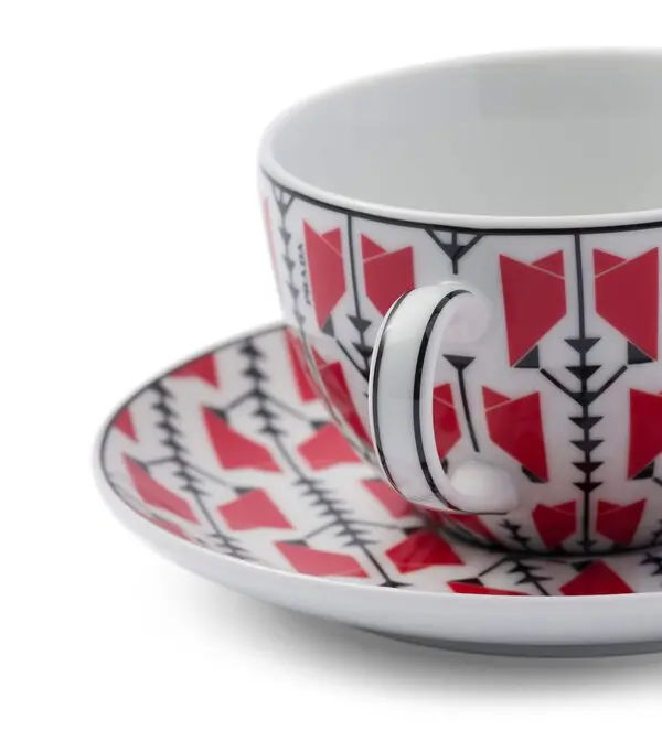 Prada Porcelain Cappuccino Cup And Saucer