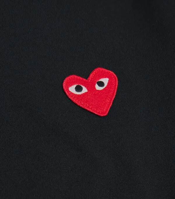 Play Comme Des Garcon Heart Logo T-shirt - Black