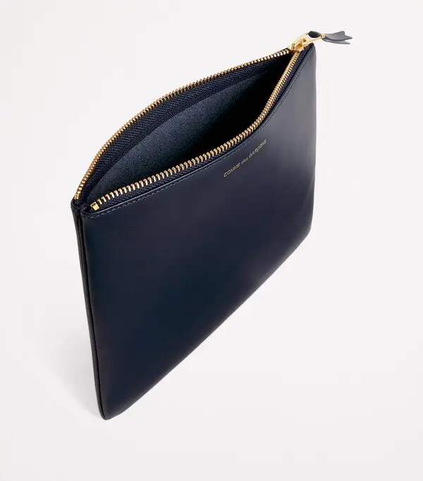 Comme Des Garçons Leather Zipped Pouch