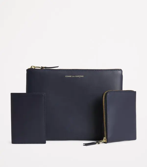 Comme Des Garçons Leather Zipped Pouch