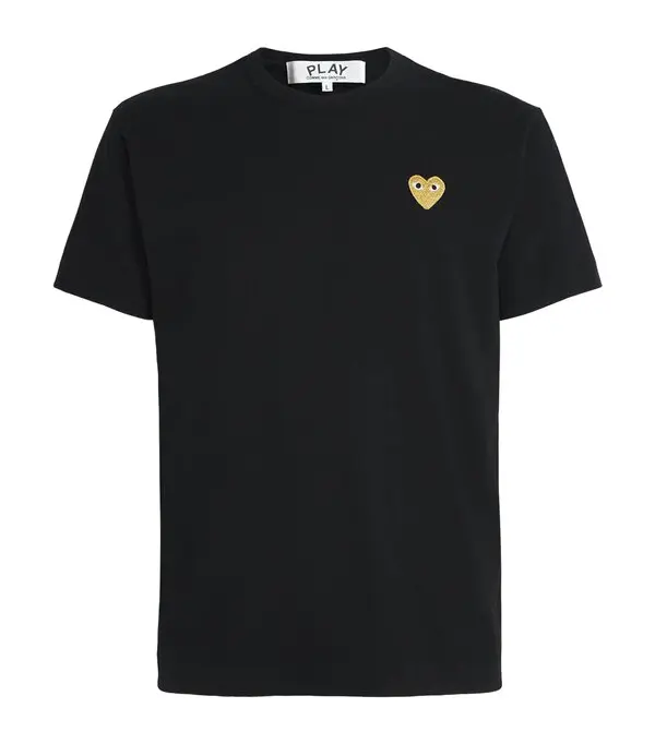 Play Comme Des Garcon Heart Logo T-shirt - Black