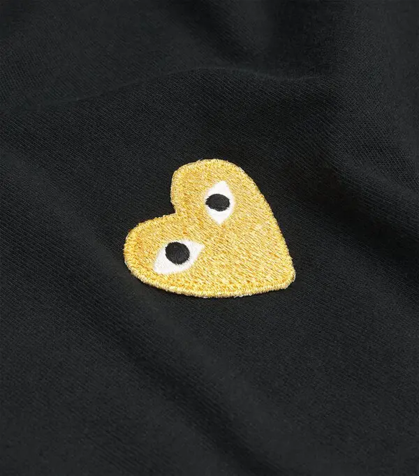 Play Comme Des Garcon Heart Logo T-shirt - Black