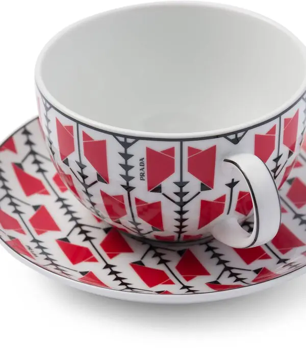 Prada Porcelain Teacup And Saucer
