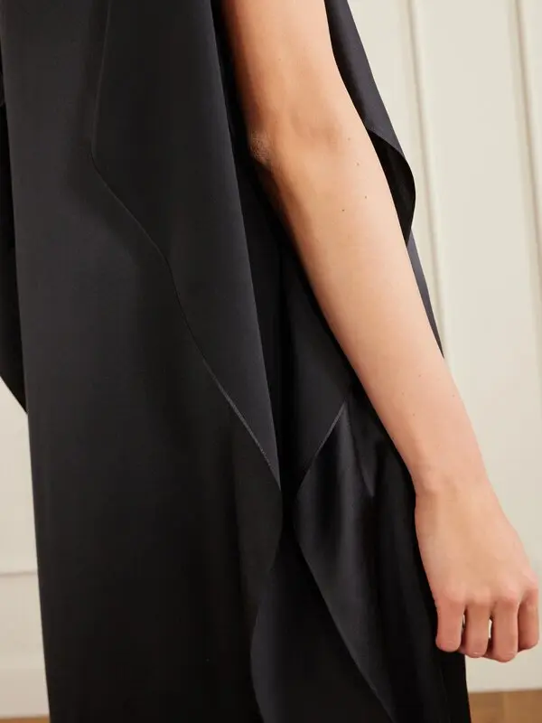 THE ROW Kylo Draped Silk-satin Midi Dress