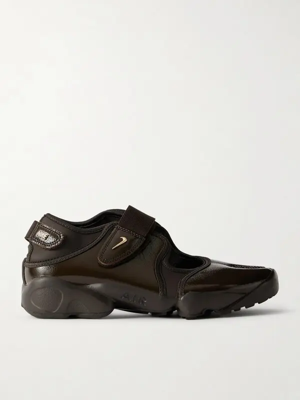 Nike Rift Patent Leather Split-toe Sneakers - Brown