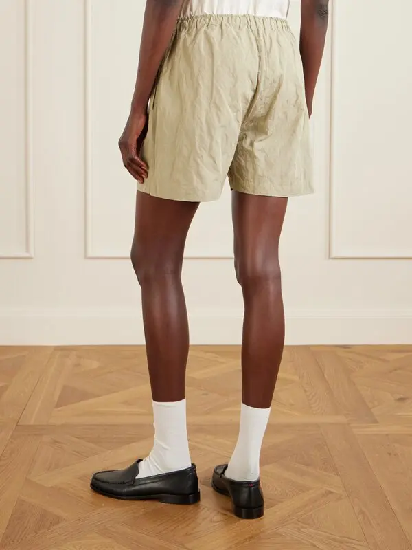 WILLY CHAVARRIA Cotton Poplin Boxer Shorts - Neutrals