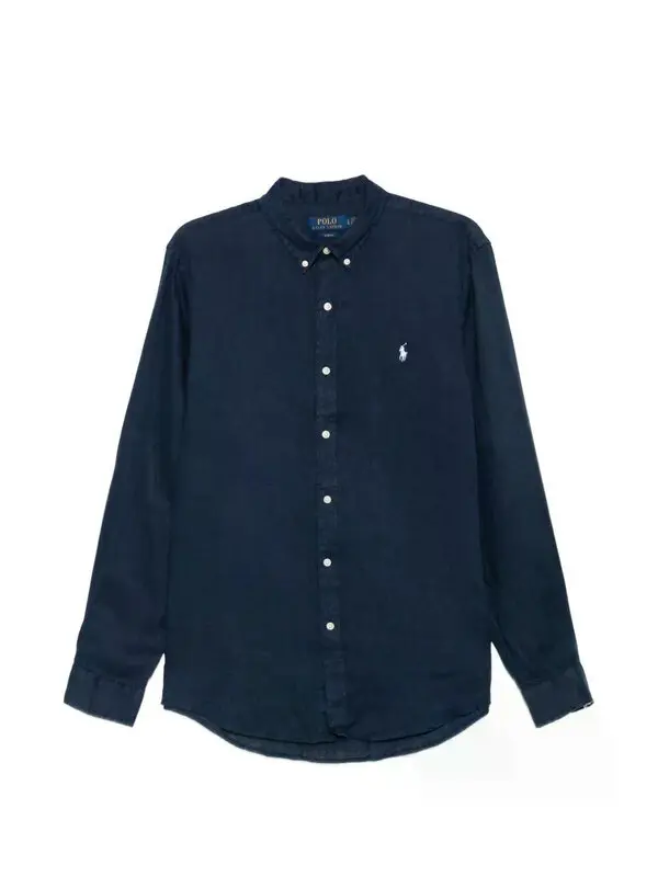 Polo Ralph Lauren Button-down Shirt With Logo Detail - Blue