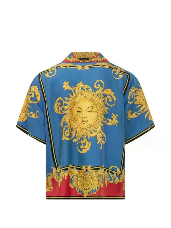 Versace Collared Print Shirt