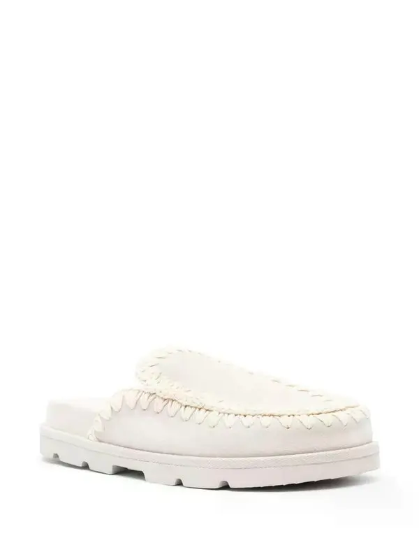 Mou Almond Suede Slippers
