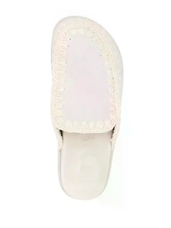 Mou Almond Suede Slippers