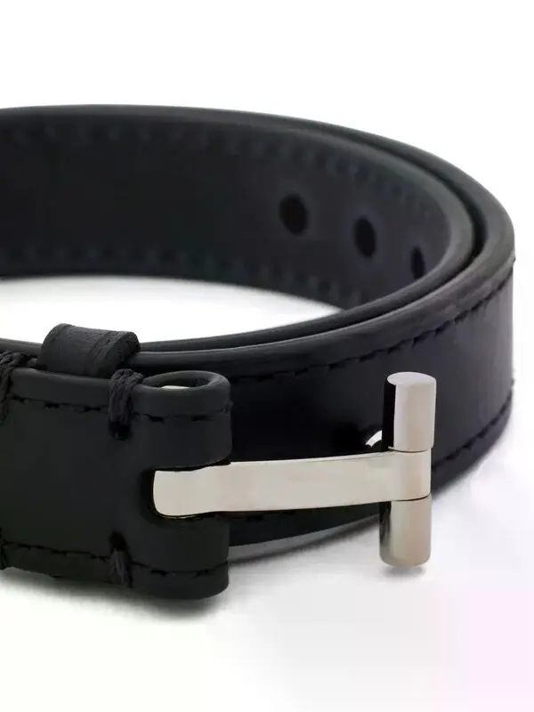 TOM FORD T-hinge Leather Bracelet