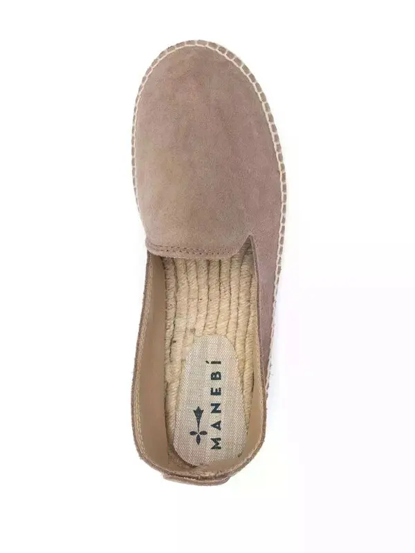 Manebí Hamptons Suede Espadrilles - Brown