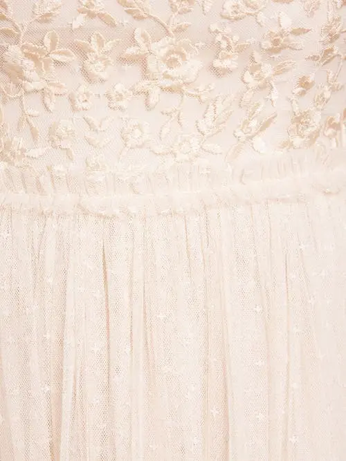 NEEDLE & THREAD Midsummer Lace Off Shoulder Ankle Gown
