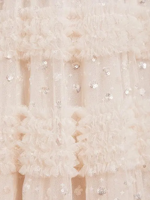 NEEDLE & THREAD Vivian V-neck Sequin Dress