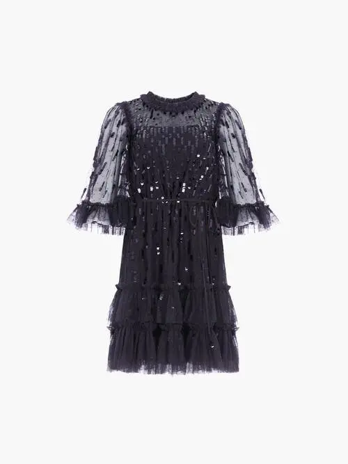 NEEDLE & THREAD Sequin Dash Mini Dress