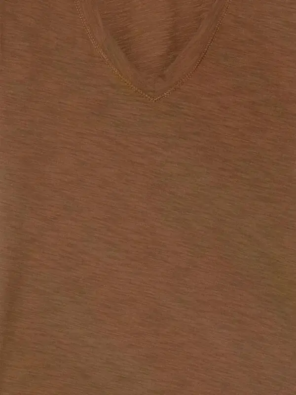 JAMES PERSE V-neck T-shirt - Brown