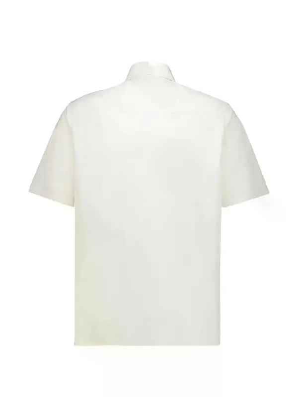 FERRAGAMO Gancini Short Sleeve Shirt - Neutrals