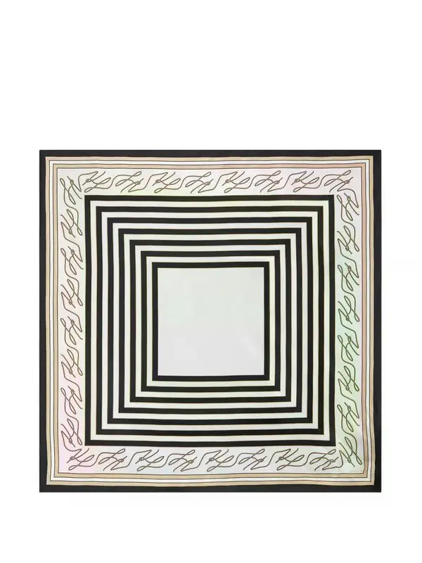 Karl Lagerfeld K/autograph Silk Scarf - Neutrals