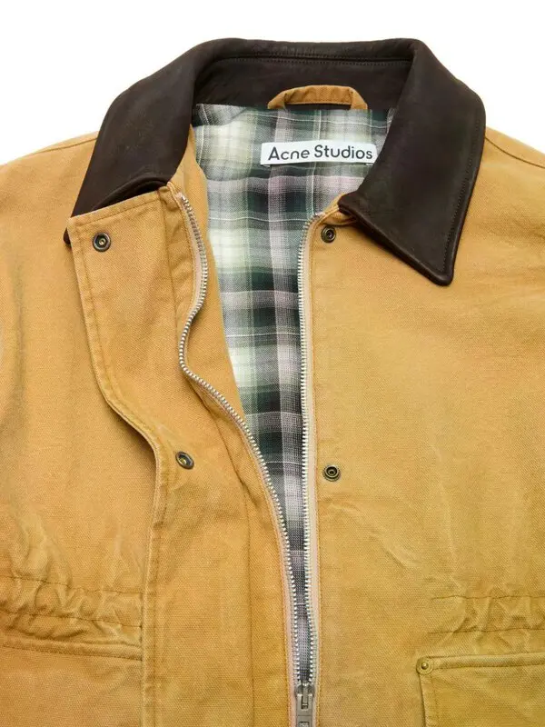 Acne Studios Jacket With Drawstring Collar - Neutrals
