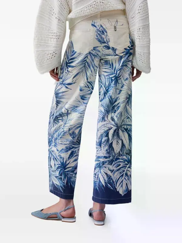 Liu Jo Printed Flared Leg Jeans