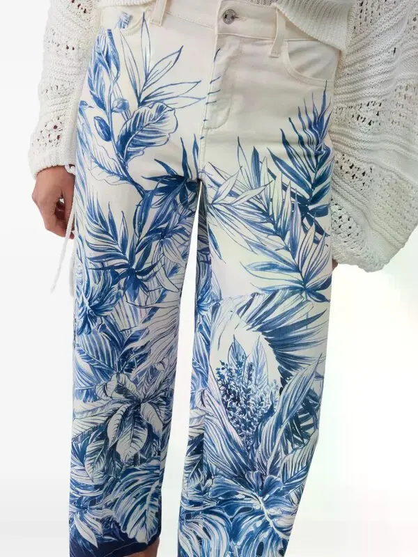 Liu Jo Printed Flared Leg Jeans