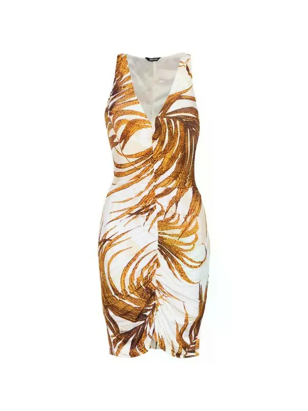 Just Cavalli Leaf-print Mini Dress