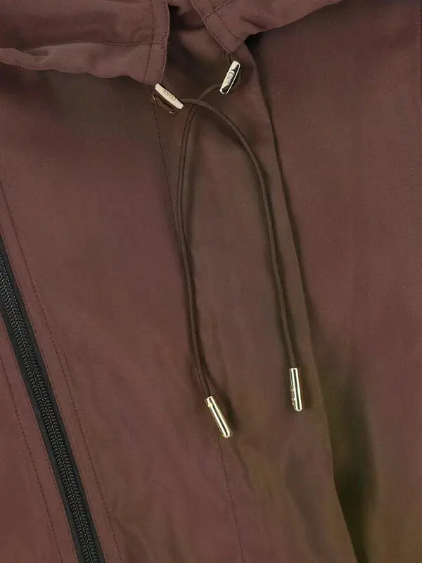 Fendi Hooded Zip-up Bomber Jacket - Brown