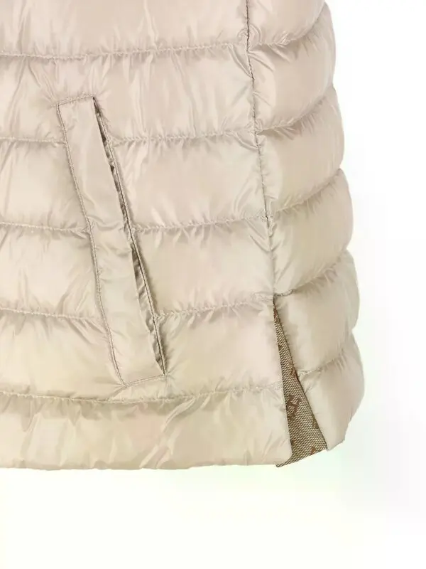 Herno Quilted Hooded Gilet - Neutrals