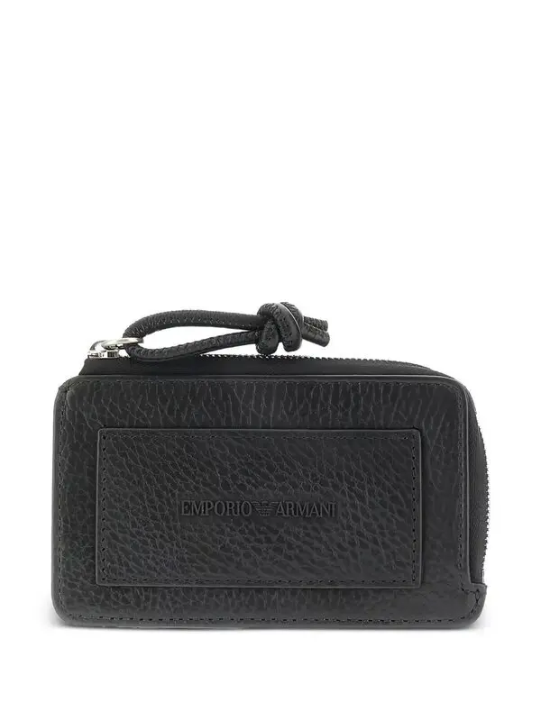Emporio Armani Logo-detail Wallet - Black